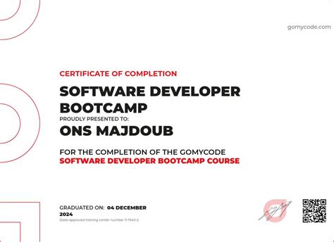 Ons Majdoub On Linkedin Ons Majdoub Certificate Of Completion Software