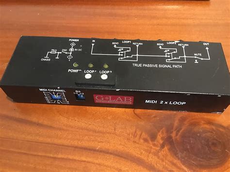 G Lab Midi 2xloop Midi Dual Loop Bypass Switcher Reverb
