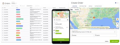 Order Delivery Management System Orders List And Territories