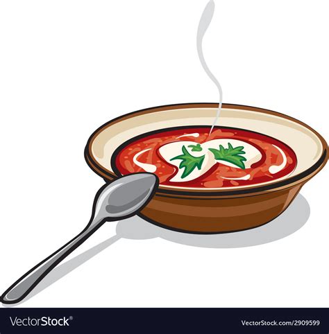 Borscht Royalty Free Vector Image Vectorstock