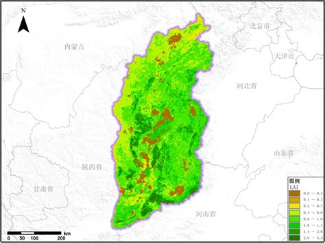 多种卫星遥感数据反演山西省叶面积指数LAI产品 生态环境数据 地理国情监测云平台