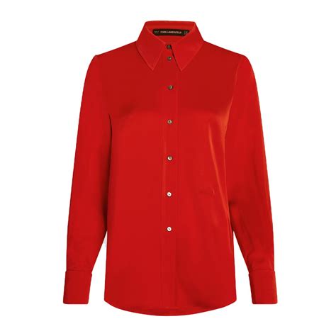 Fluid Button Down Shirt Red Europa Art