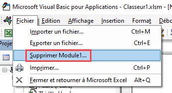 VBA Comment Renommer Ou Supprimer Un Module Ou Un Formulaire Automate Excel
