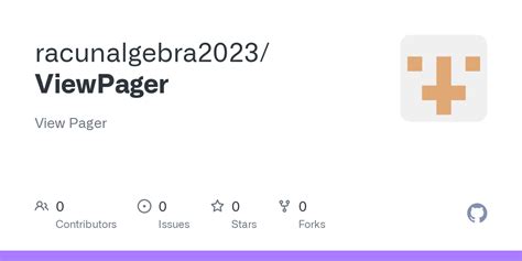 Github Racunalgebra2023viewpager View Pager