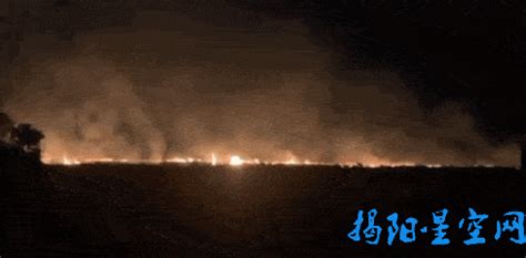 揭阳一处田地失火现场火势不断蔓延滚滚浓烟弥漫 火情