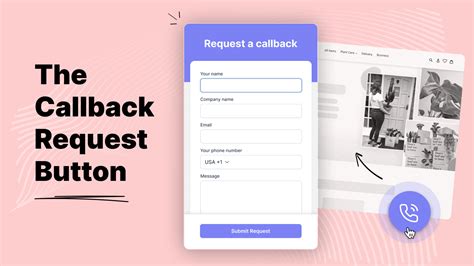 Request Callback ‑ By Carton Add A Callback Request Button On Your Website Shopify App Store