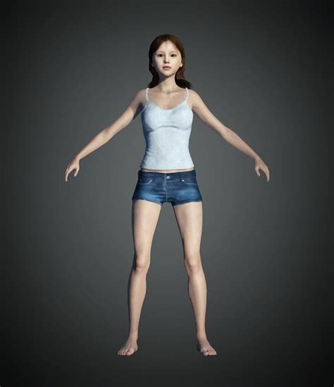 Unity Digital Human HS Free D Model Animated Rigged CGTrader