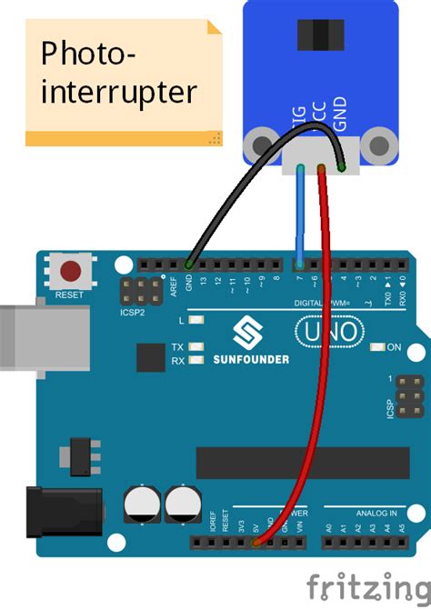 Lesson 16 Photo Interrupter — Sunfounder Sensor Kit V2 For Arduino Documentation