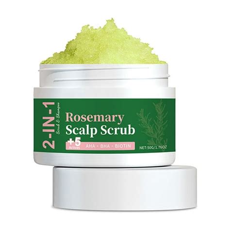 Scalp Scrub For Dandruff 2 In 1 Scalp Scrub And Shampoo Rosemary Sea Salt Scalp Exfoliator