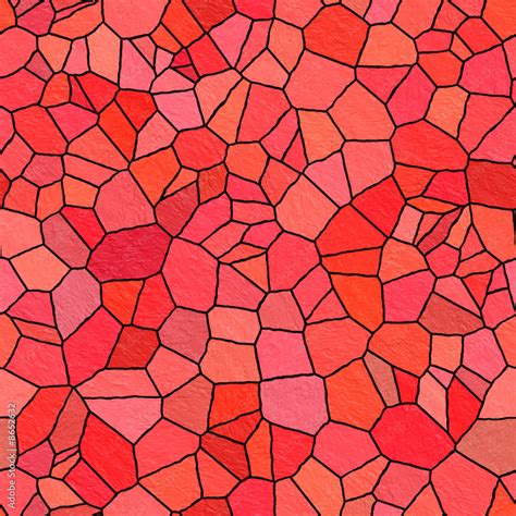 Seamless Red Stained Glass Texture Stock Illustration Adobe Stock