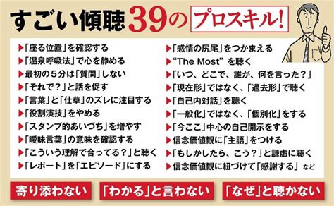 【聞き上手】三流は相手の「言葉」に注目し、二流は「表情」に注目する。では、一流は？ すごい傾聴 ダイヤモンド・オンライン