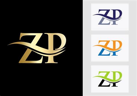 Initial Monogram Letter Zp Logo Design Zp Logotype Template 23107115 Vector Art At Vecteezy