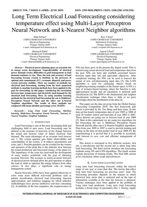 Pdf Long Term Electrical Load Forecasting Considering Temperature Effect Using Multi Layer