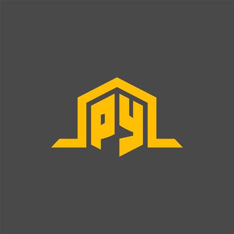 PY Monogram Initial Logo With Hexagon Style Design Vector Art At Vecteezy