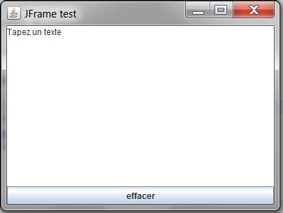 Créer une interface graphique JFrame avec SWING