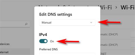 how to enable dns over on windows 11