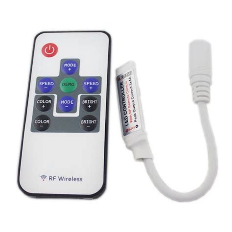 2020 10Key LED Controller Mini RF Wireless LED Remote Controller Mini Dimmer For RGB 5050 3528