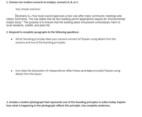 Choose One Modern Scenario To Analyze Scenario A Chegg