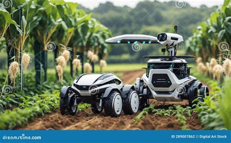 Agriculture Area With Two Robotic Harvesters Are Revolutionizing The