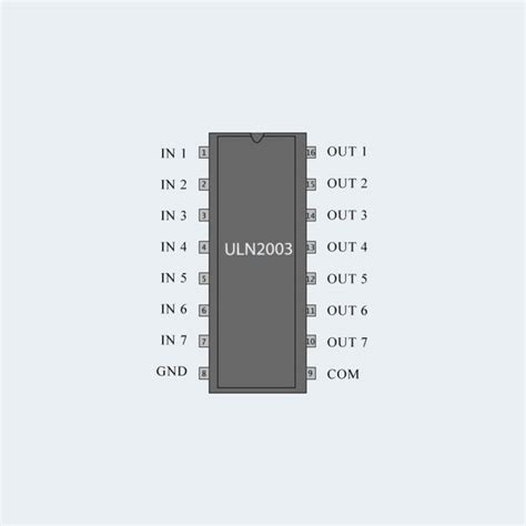 Uln2003 Darlington Transistor Array Ic