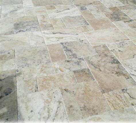 Philadelphia Travertine Tiles French Pattern Set