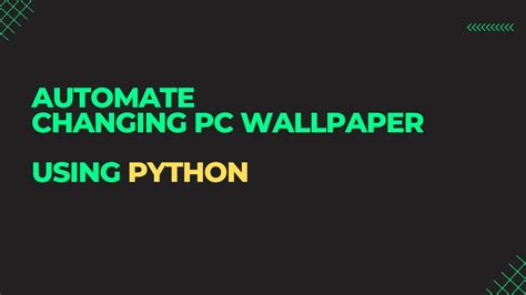 Change Desktop Background Image Based On Weather Using Python YouTube