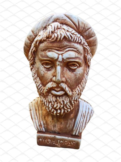 Pythagoras Bust Head Pythagoras Statue Handmade Statue Greek Pythagoras