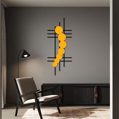 Abstract Geometric Metal Wall Art Living Room Decor Luxury Home Decor Housewarming T