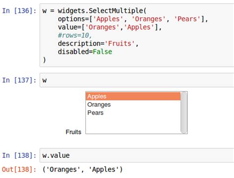 SelectMultiple Dont Show All Selected Value Issue 1434 Jupyter