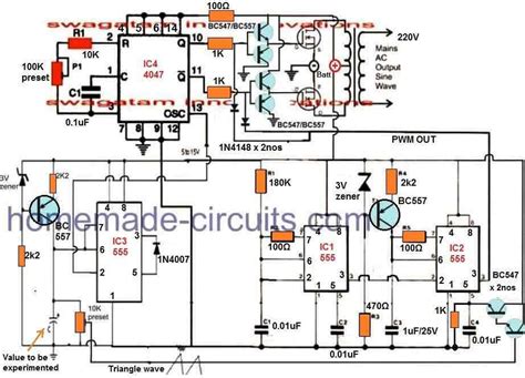 High Frequency Power Inverter Circuit Circuit Diagram