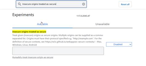 Resolving Insecure Origins Treated As Secure Warnings