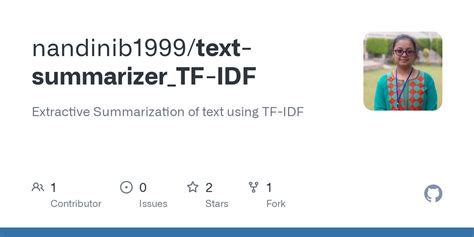 Github Nandinib1999text Summarizertf Idf Extractive Summarization