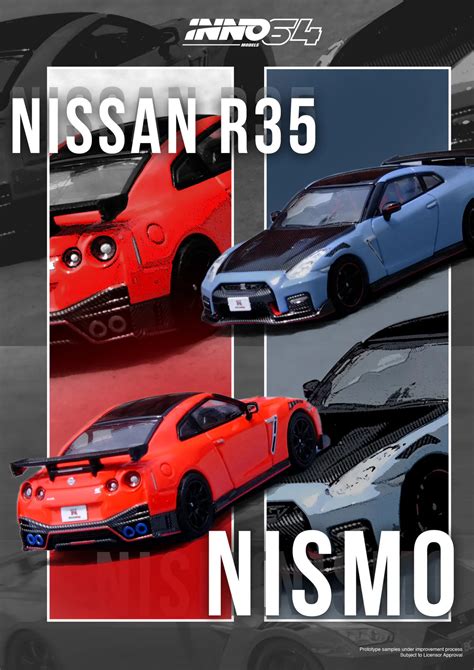 Inno Models Inno64 Nissan Gt R R35 Nismo Red Mini Toy Sensei