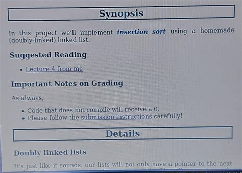 Solved Synopsis In This Project Well Implement Insertion