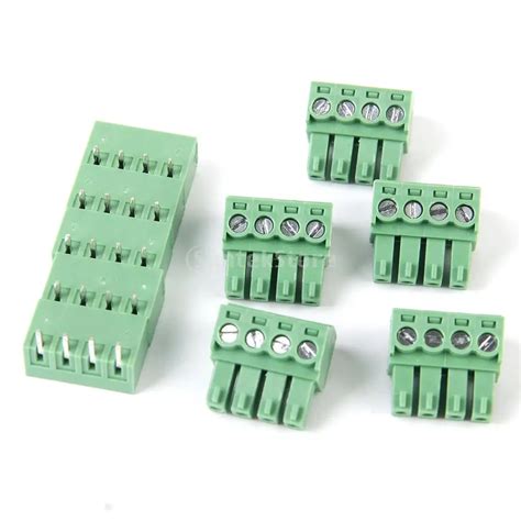 New 2014 5pcs 4 Pin Screw Terminal Block Connector Pcb Mount Dt Professional Diy Electronic