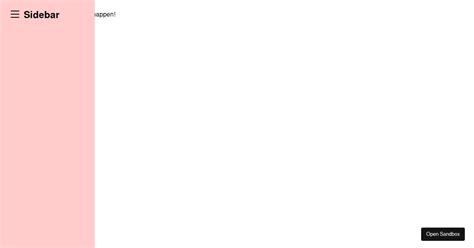 Sidebar Layout Trial With Emotion Codesandbox