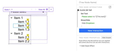 Axure Tutorial Make Dropdown With Tree Axureboutique
