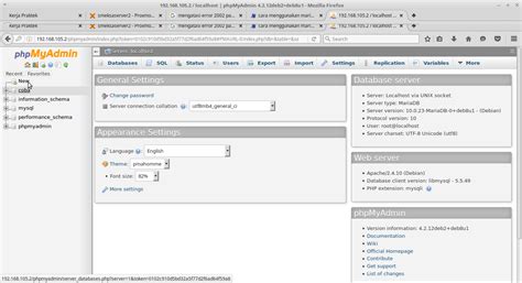 instalasi web server dan database server pada debian server 8 5 ivan