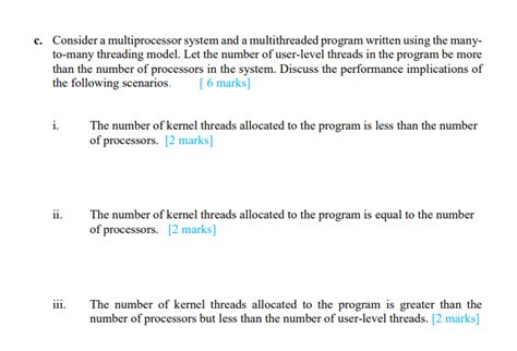 Solved C Consider A Multiprocessor System And A