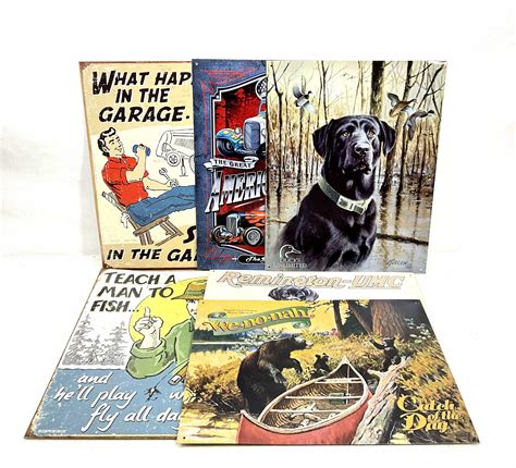 Lot 11pc Assorted Metal Signs