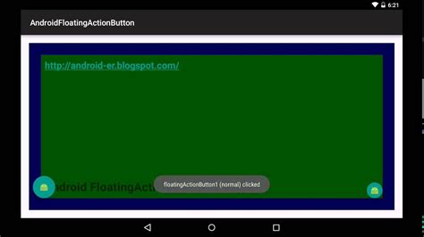 Android Floatingactionbutton Example Youtube