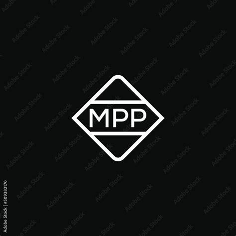 Mpp 3 Letter Design For Logo And Icon Mpp Monogram Logo Vector