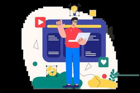 Male Developer Working On Code Illustration Free Download Business