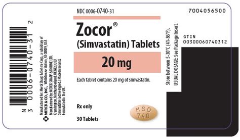 Zocor Fda Prescribing Information Side Effects And Uses