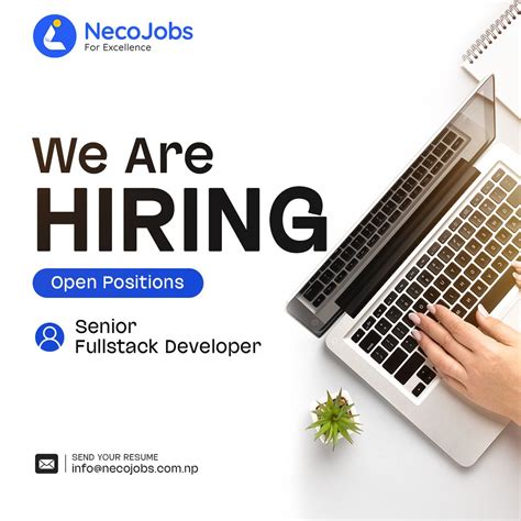 we are hiring senior laravel full stack developer necojobs