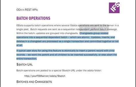 Odata Rest Api Batch Operations Are Not Atomic Ifs Community