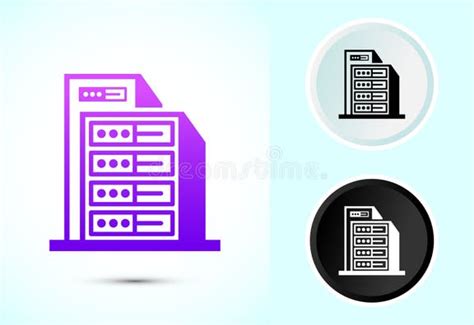 Data Center Icon Design Illustration Computer Server Vector Icon Stock Vector Illustration Of
