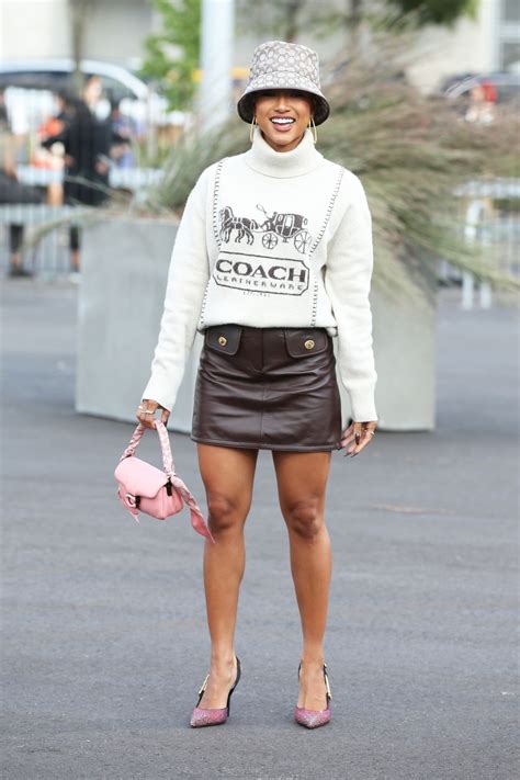 Karrueche Tran Arrives At Coach Fashion Show At New York Fashion Week
