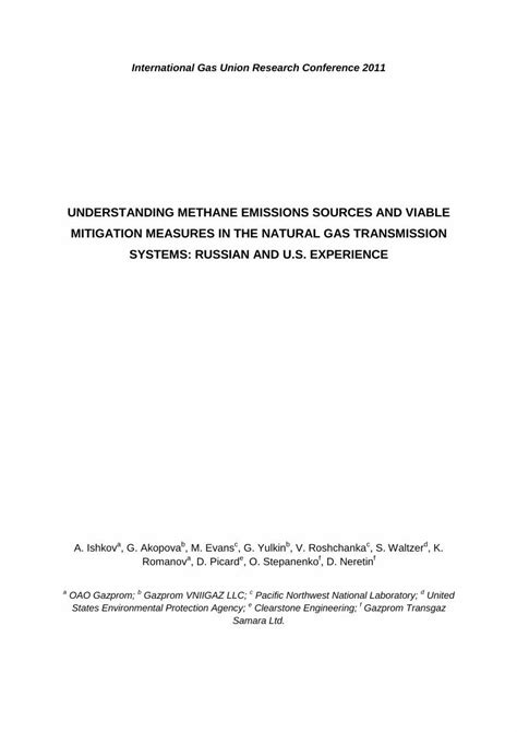 Pdf Understanding Methane Emissions Sources And Viable Mitigation Dokumen Tips