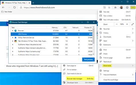 Cách Sử Dụng Browser Task Manager Trên Microsoft Edge